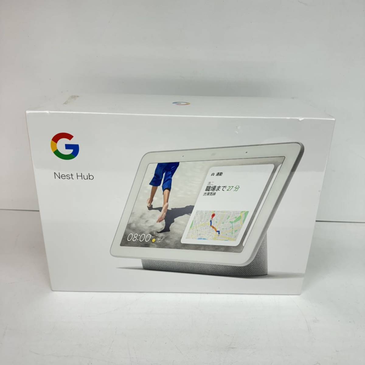 【未使用に近い】②【未開封品】 Google Nest Hub Chalk チョーク グーグル ネストハブ GA00516-JPの落札情報詳細 ...