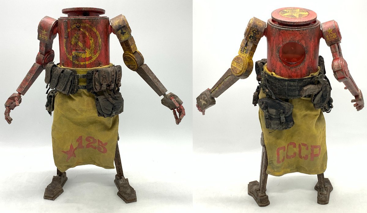 【傷や汚れあり】threeA Toys SLIM RED DROPCLOTH WORLD WAR ROBOT 1/6 アクションフィギュア ...