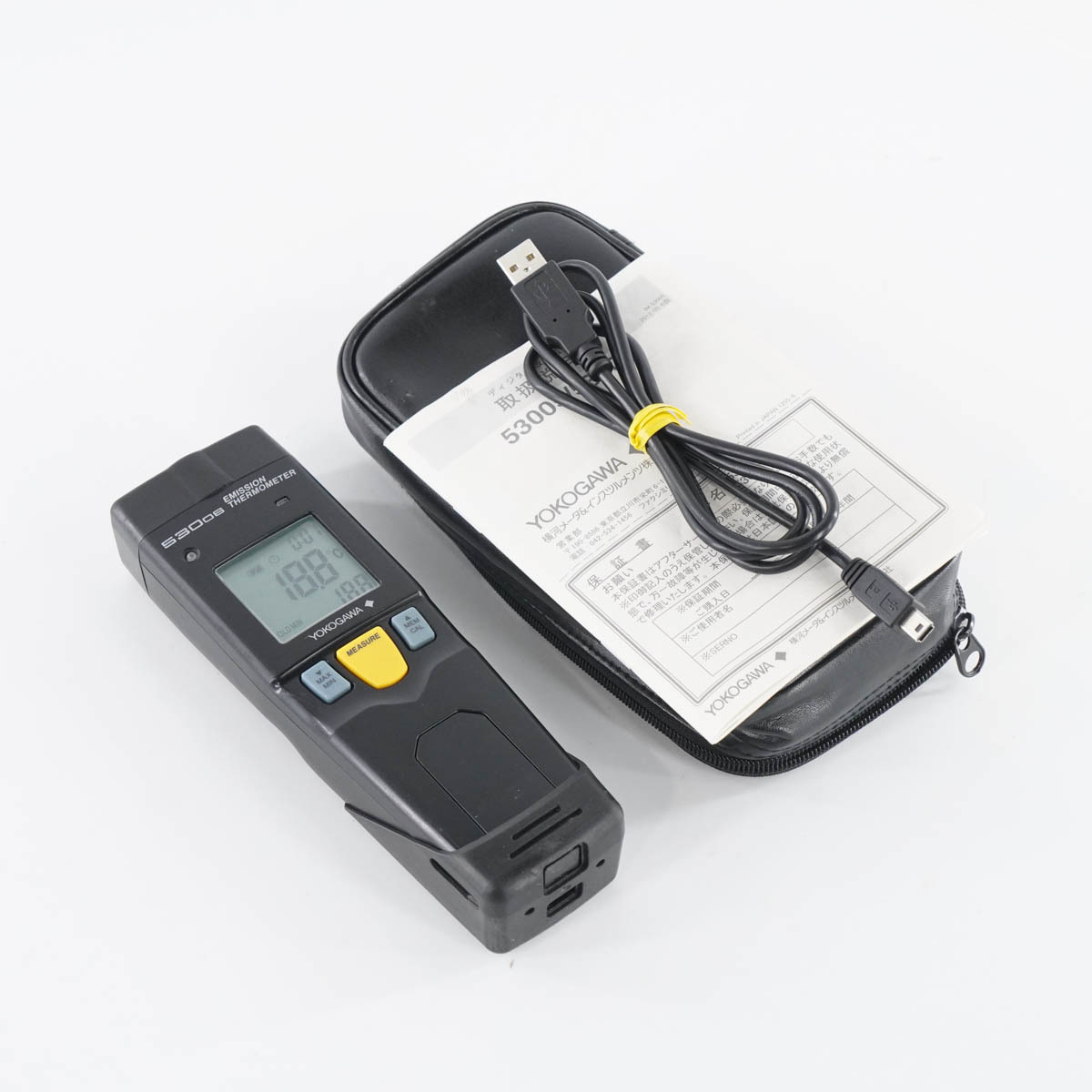 【やや傷や汚れあり】[DW] 8日保証 10/2022CAL 53006 53006-J YOKOGAWA 横河 EMISSION THERMOMETER デジタル放射温度計 取扱説明書 ...