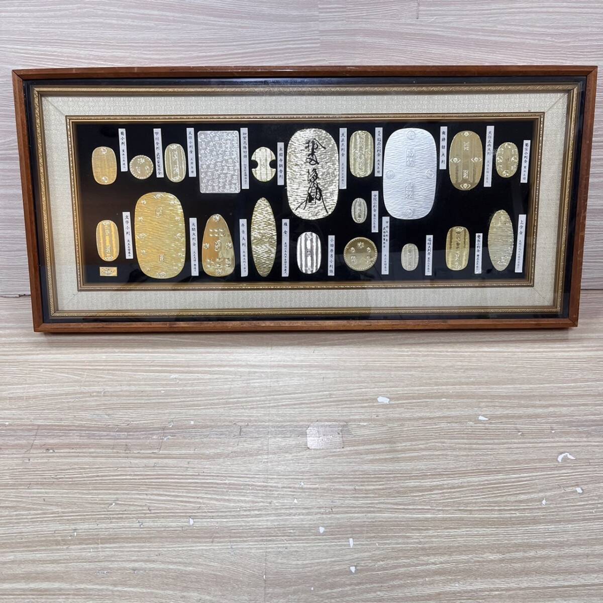 【傷や汚れあり】24K GP COLOR 小判 大判 額縁 額装 セット インテリア コレクション メッキ レプリカ【18137の落札情報詳細 - ヤフオク落札価格検索 オークフリー