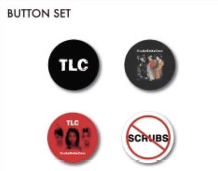 【未使用】TLC グッズ BUTTON SET 缶バッジ 30TH ANNIVERSARY OF CRAZY SEXY COOL LIVE ...