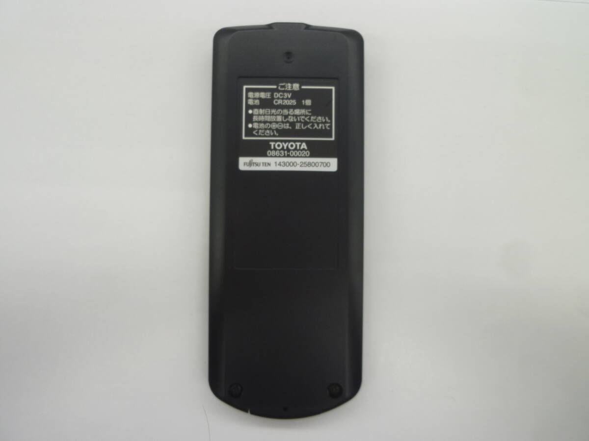 【やや傷や汚れあり】『R254』トヨタ TOYOTA リアモニター用リモコン 08631-00020 143000-25800700【動作確認 ...