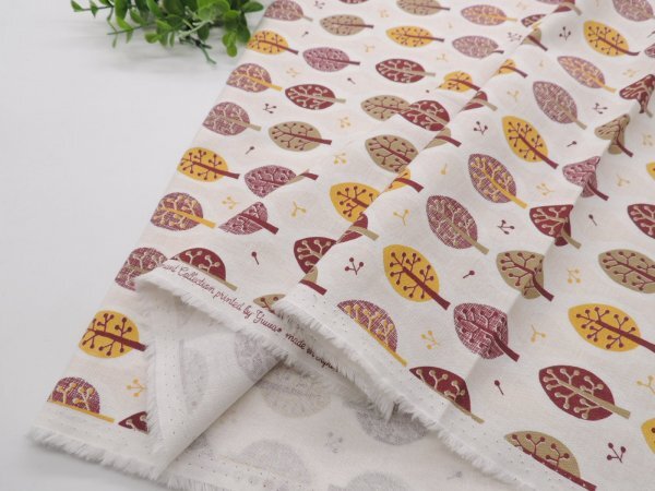 【未使用】uk105-2★綿100％オックス生地★YUWA★ツリー柄★ブラウン系★長さ2mの落札情報詳細 - ヤフオク落札価格検索 オークフリー