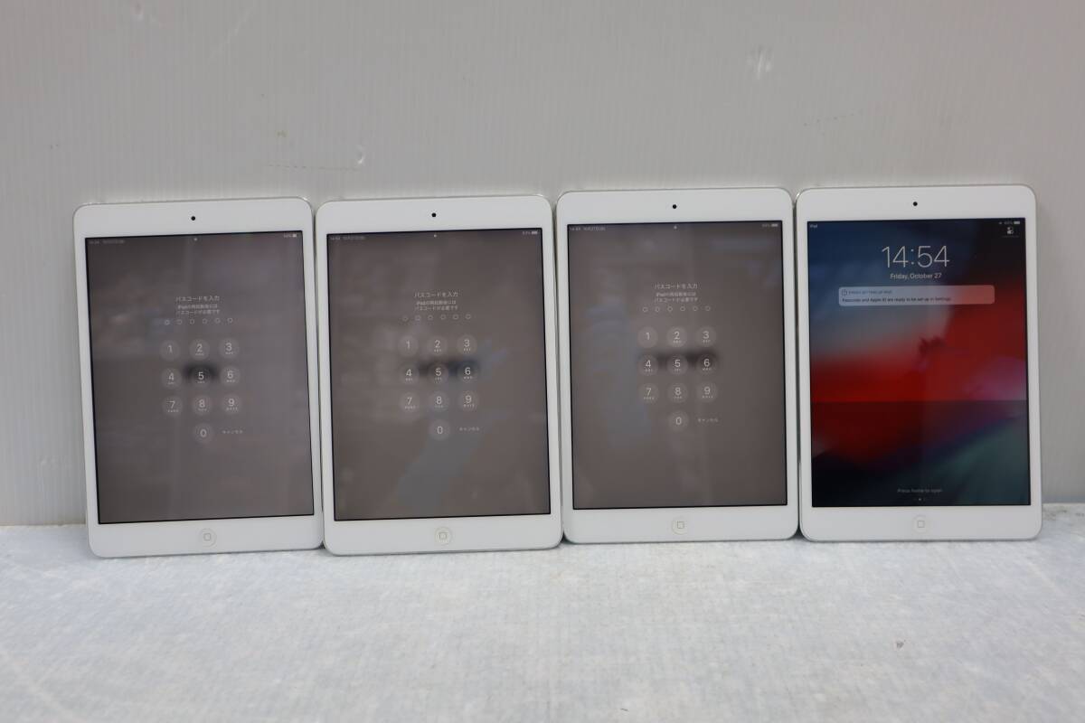【やや傷や汚れあり】D0741 Y 【4台セット】Apple ipad mini2 A1489 / 本体のみ / アクティベーションロックの ...