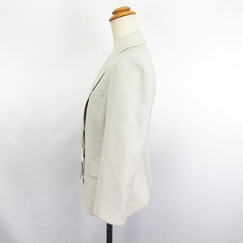 【未使用】未使用品 P.S.FA ジャケット ブレザー ショールカラー 七分袖 シングル 1B 背抜き パイピング 11AR ライトベージュ ※EKM レディースの落札情報詳細 - ヤフオク ...