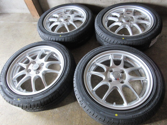 【目立った傷や汚れなし】新品t/軽量/日本製/軽カー用/バランスOK!! ENKEI Racing PF01 (15x5+45) ラベル付 ...