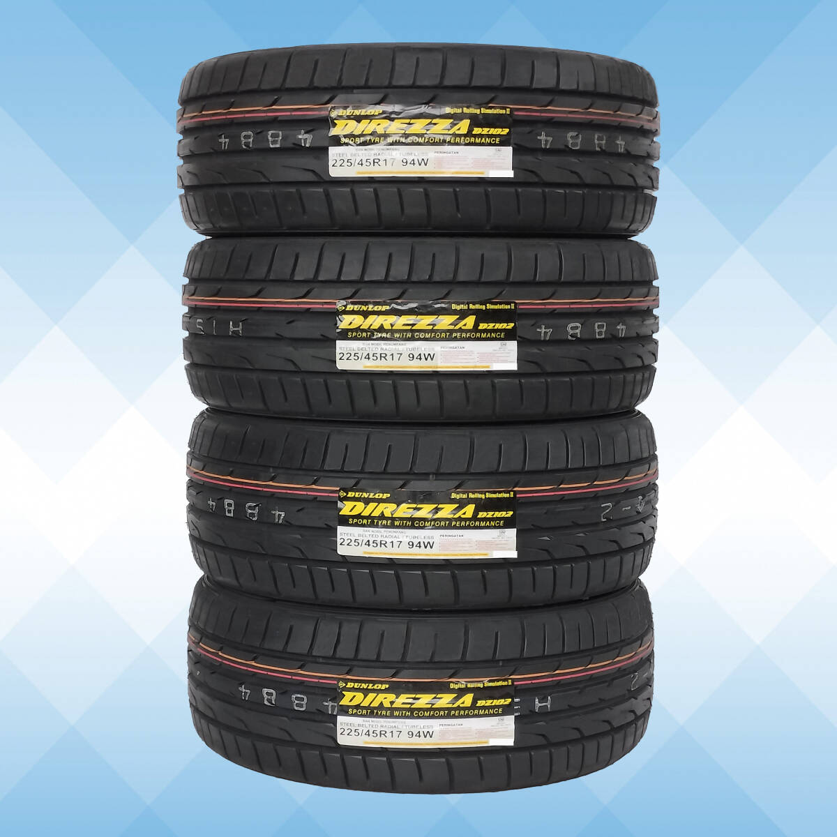 【未使用】225/45R17 94W XL DUNLOP ダンロップ ディレッツァ DIREZZA DZ102 23年製 4本送料税込 \46,200より 1の落札情報詳細 - ヤフオク落札 ...