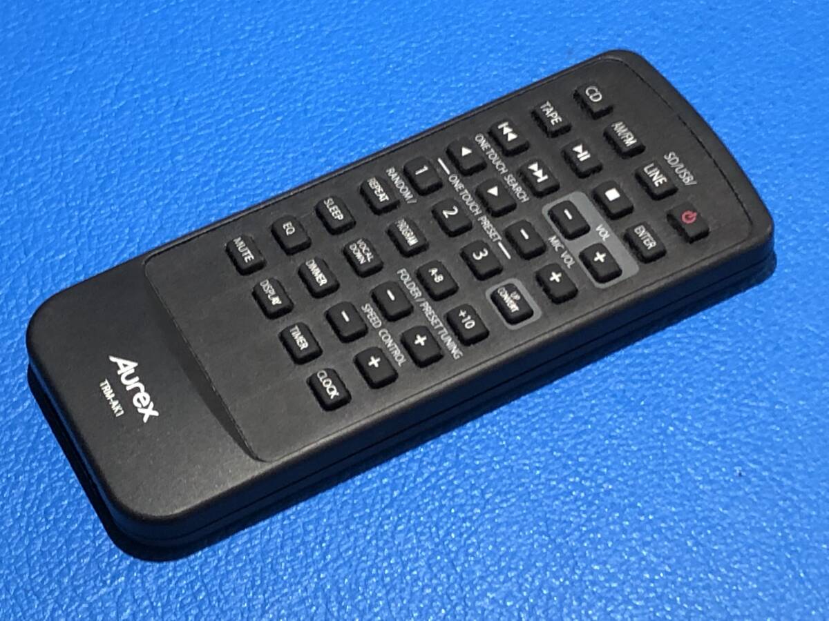 【目立った傷や汚れなし】送料無料 中古 美品 TOSHIBA 東芝 Aurex CDラジカセ リモコン TRM-AK1 「TY-AK1」 除菌 ...