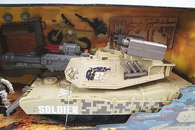 【やや傷や汚れあり】Chap Mei ソルジャーフォース 装甲戦車 プレイセット 全長：約49cm 545122の落札情報詳細 - Yahoo!オークション落札価格検索 オークフリー