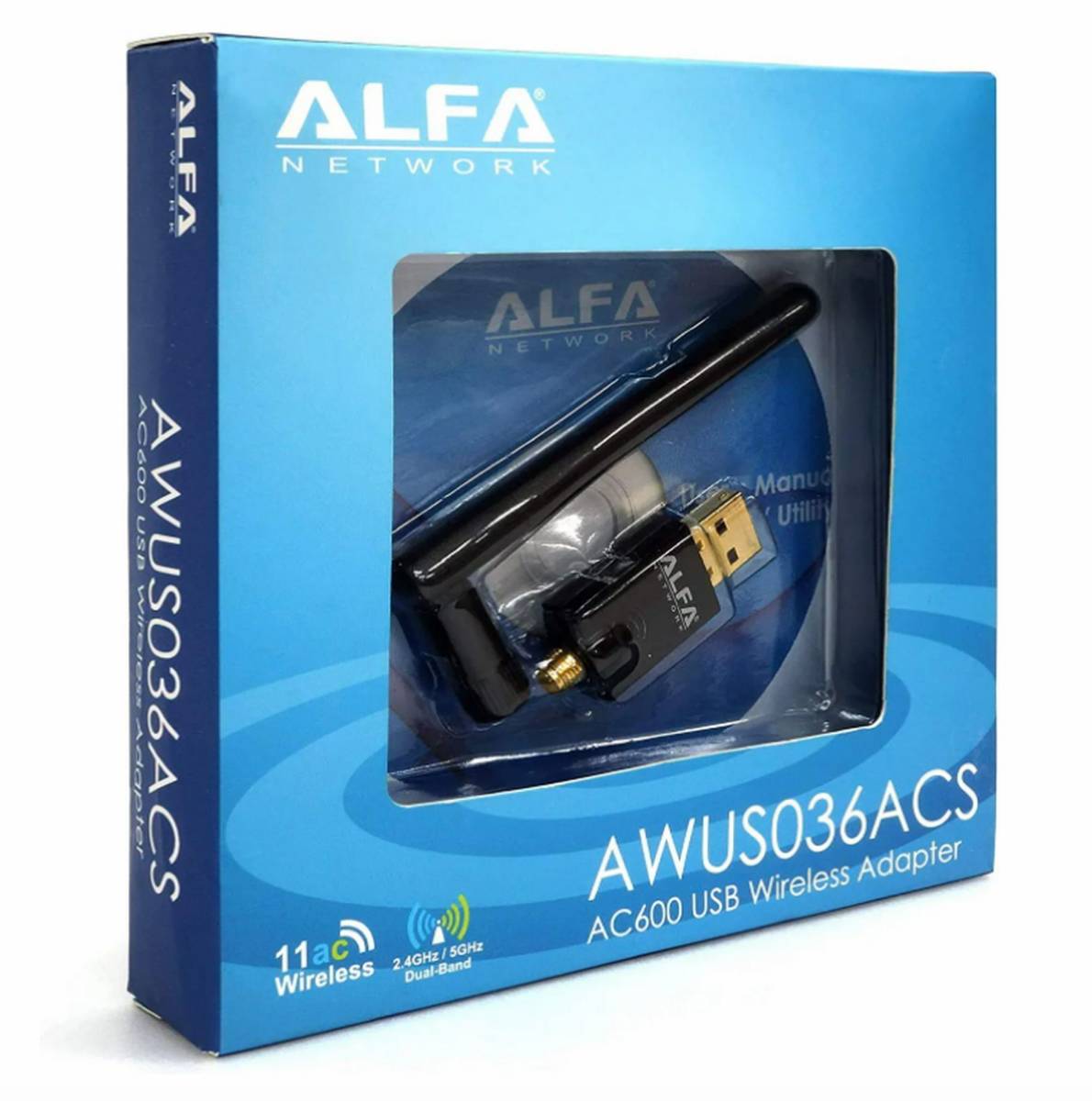 【未使用】【即決 送料無料 匿名配送】ALFA NETWORK ALFA AWUS036ACS 小型ハイパワーa/b/g/n/ac無線LAN ...