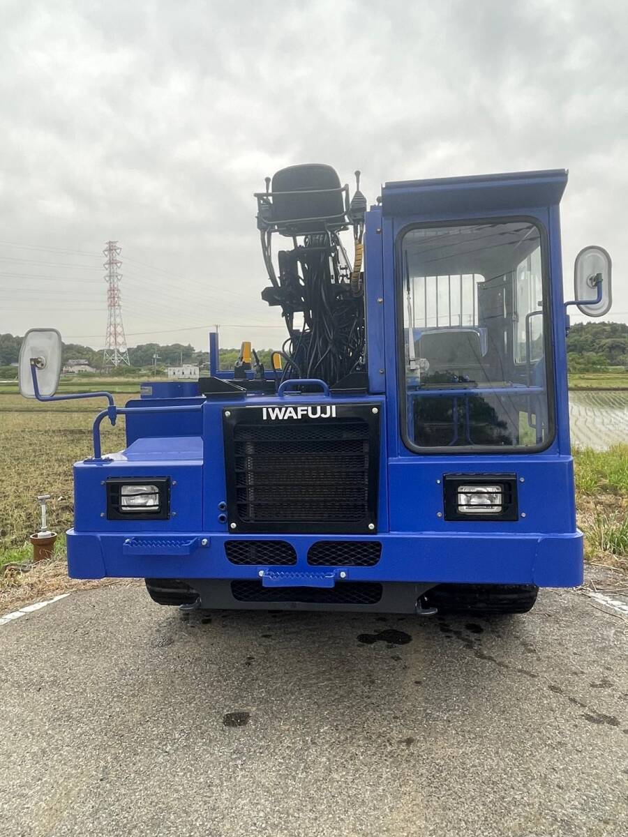 【やや傷や汚れあり】イワフジ工業IWAFUJIクローラー U-4BG ダンプ付 ヒーター付 最大積載3500kg 2012年グラナブグラップル ...