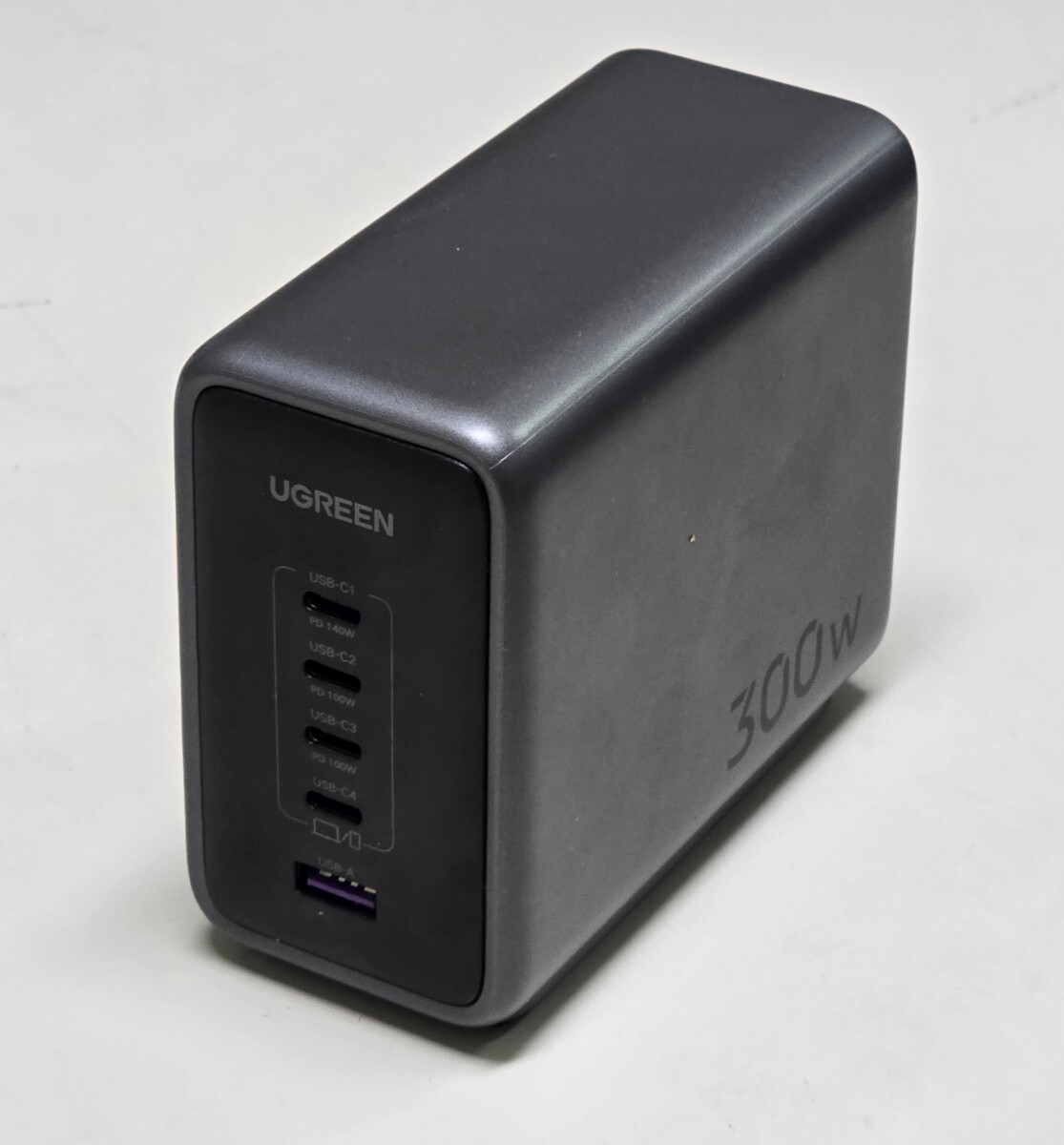 【やや傷や汚れあり】UGREEN Nexode 300W 充電器 PD3.1対応 5ポート同時急速充電 USB-C×4＆USB-A×1 100w 240w USB PD ジャンクの落札情報詳細 ...