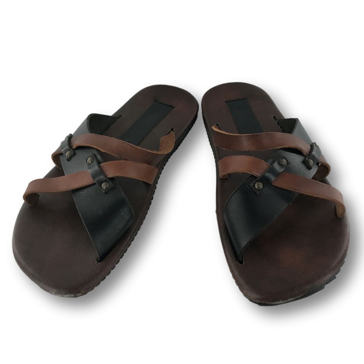 【目立った傷や汚れなし】《良品 》粋 和所谷 Yamato Tokorotani★日本製*本革*レザーサンダル*シューズ*靴*ブラウン*サイズLL(AC1091) S80の落札情報詳細 ...