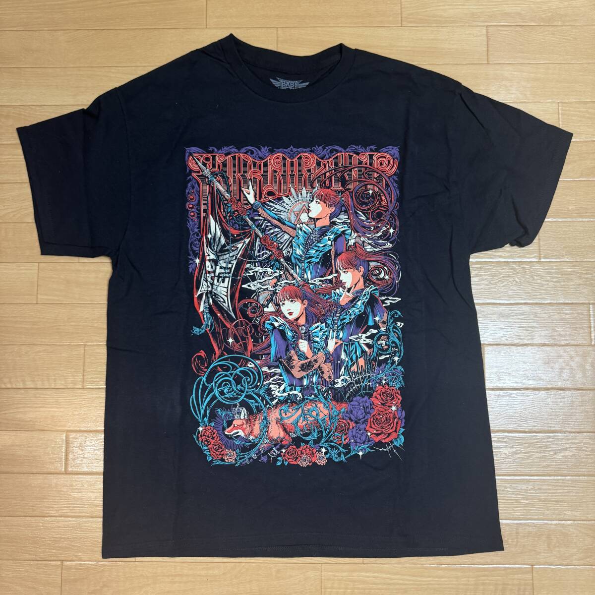 【未使用】【新品】BABYMETAL BABYKLOK TOUR グッズ「METAL MARCH」TEE XLサイズ / 海外 アメリカ US ...