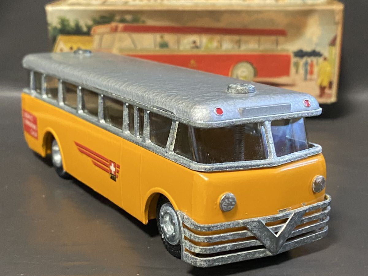 【目立った傷や汚れなし】Tekno #850 Volvo Bus "PTT" テクノ ボルボ バス スイスポスト 郵便 ビンテージ デンマーク ...