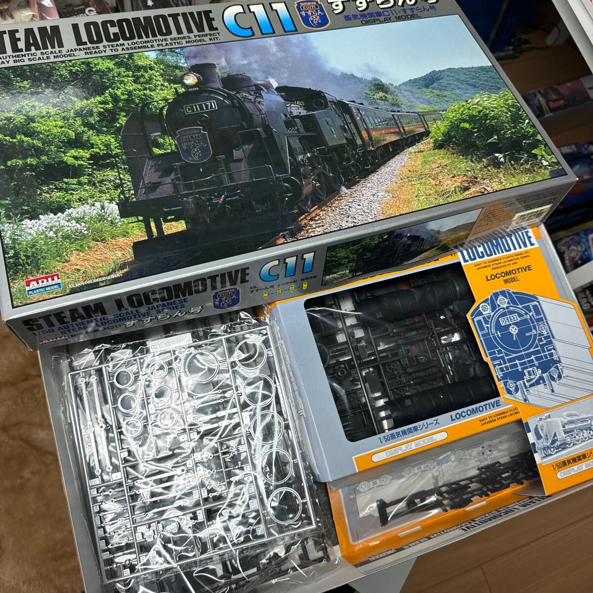 【未使用】蒸気機関車 C11 すずらん号 STEAM LOCOMOTIVE 未組立 アリイ ARII 鉄道模型 プラモデル マイクロエース 1 ...