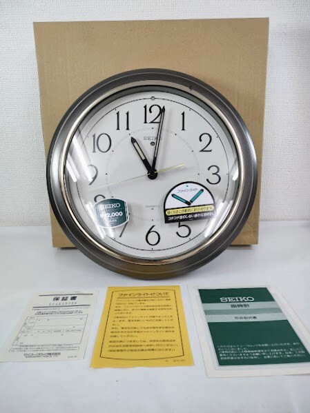 【新品】 未使用 SEIKO Zig Zag AM616B 掛時計 メロディ HI-FI音源 6曲収録/セイコー ジグザグ 光センサー ...