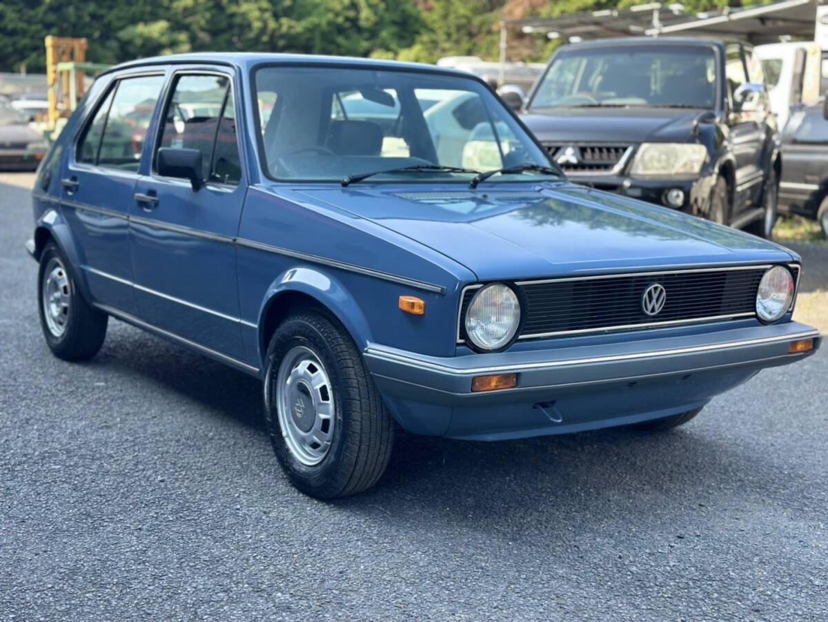 【走行距離 158,333 km】フォルクスワーゲン ゴルフ1 VW golf 1 17EN モナコブルー 希少 実働車両 事故なしの落札情報詳細 - ヤフオク落札価格検索 オークフリー