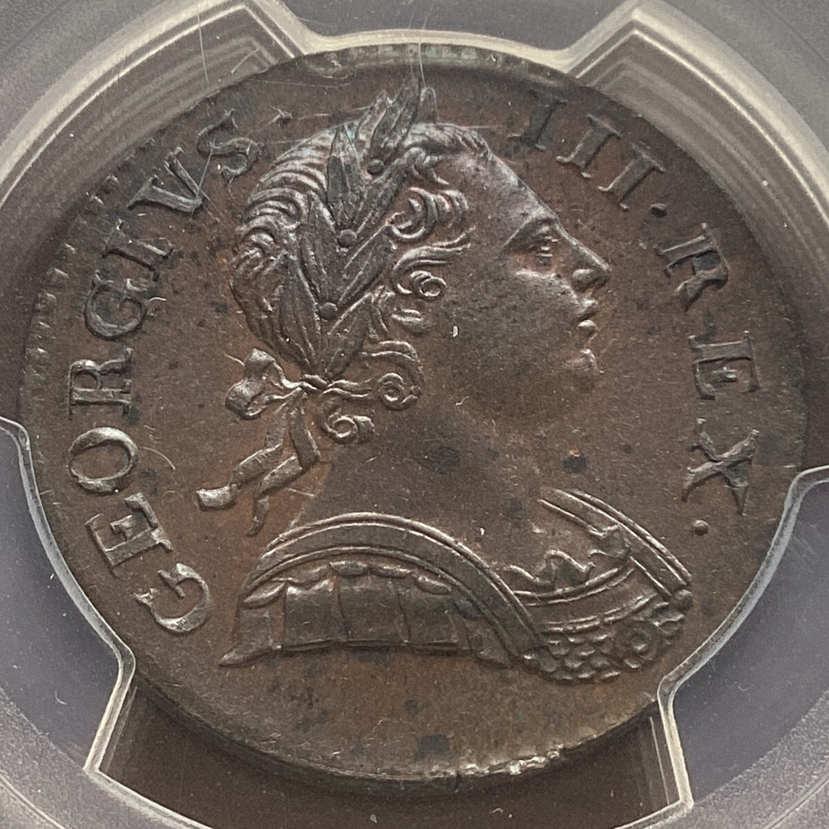 【やや傷や汚れあり】イギリス 1/2ペニー 銅貨 1771年 MS62BN ジョージ3世 ハーフペニー PCGS 英国の落札情報詳細 - ヤフオク落札価格検索 オークフリー