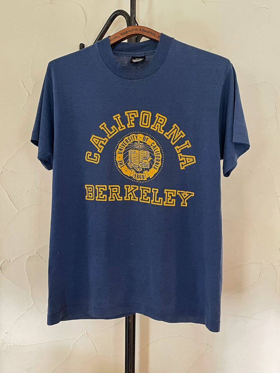 【やや傷や汚れあり】California Berkeley カリフォルニア バークレー カレッジ Tシャツ USA製 アメカジ 古着 ...
