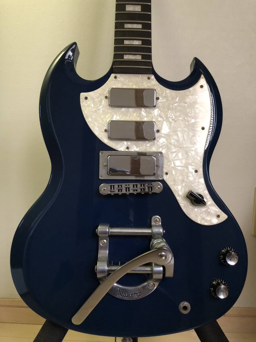 【やや傷や汚れあり】Gibson SG Deluxe〈希少モデル〉3PU Block Position Bigsby Firebirdの落札 ...