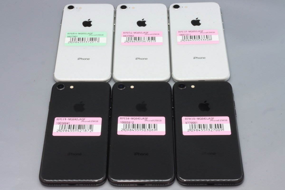 【傷や汚れあり】Apple iPhone8 256GB 6台セット SIMフリー★Joshin(ジャンク)2917【1円開始・送料無料】の落札情報詳細 - ヤフオク落札価格検索 オークフリー
