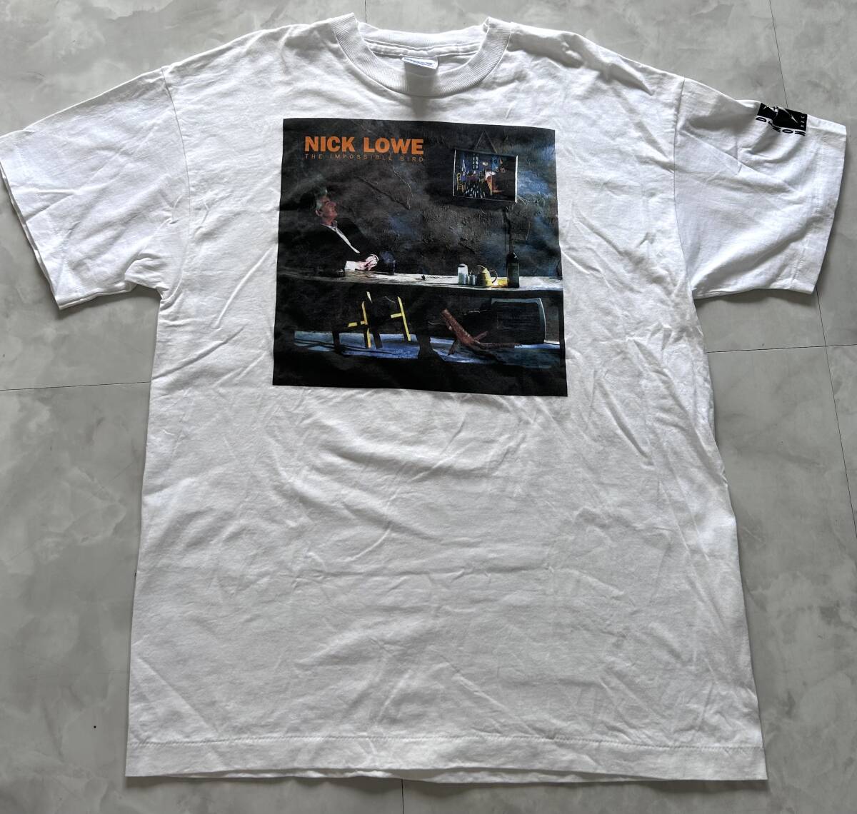 【未使用に近い】90's nick lowe tシャツaztec camera squeeze cheap trick joe jackson ...