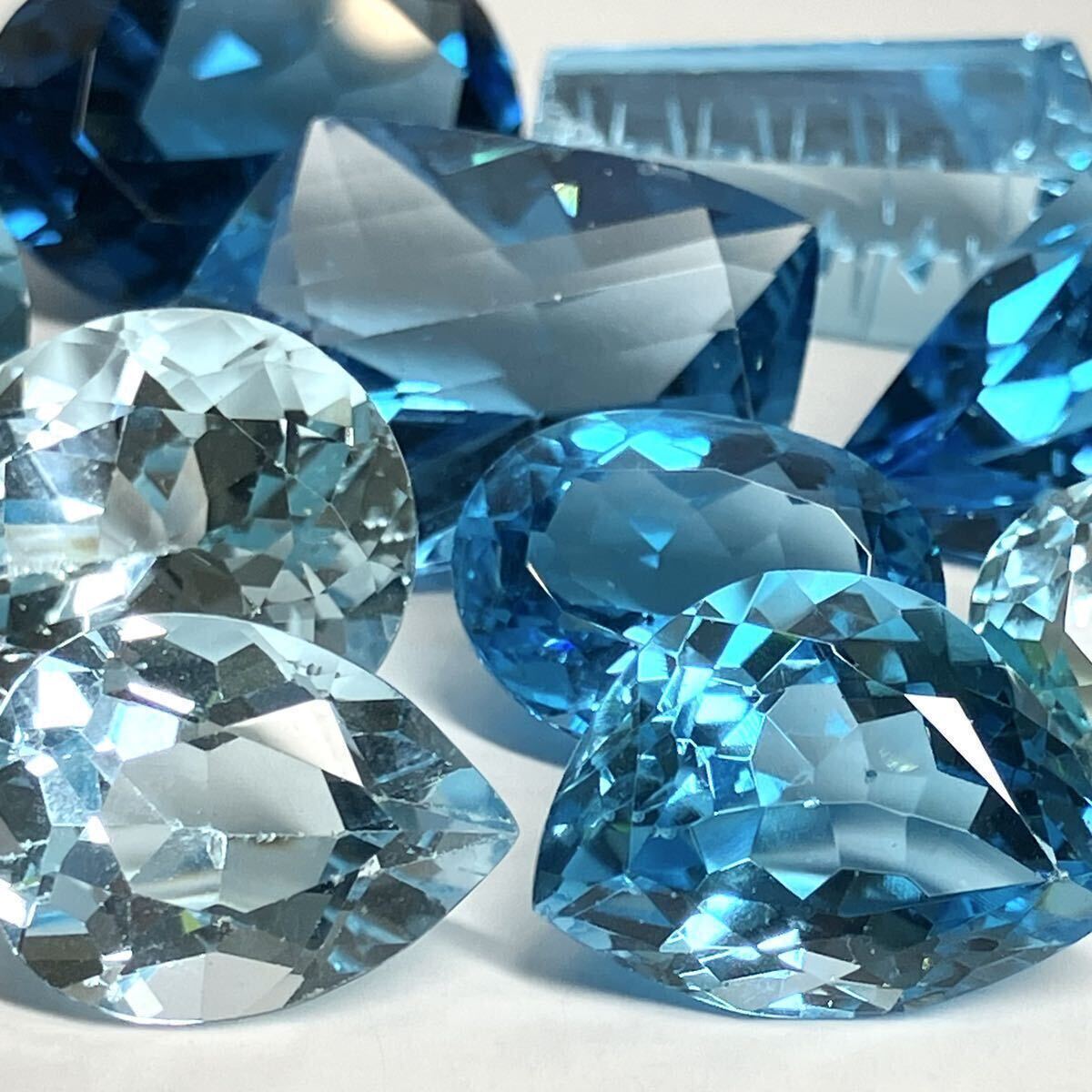 【やや傷や汚れあり】 天然ブルートパーズ10点おまとめ205.5ct uルース 裸石 ジュエリー ブルートパーズ jewelry blue topaz ②の落札情報詳細 - Yahoo ...