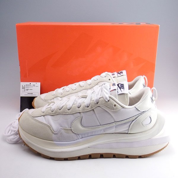 【目立った傷や汚れなし】NIKE × sacai VAPORWAFFLE DD1875-100 US10.5 28.5cm ホワイトガム ...