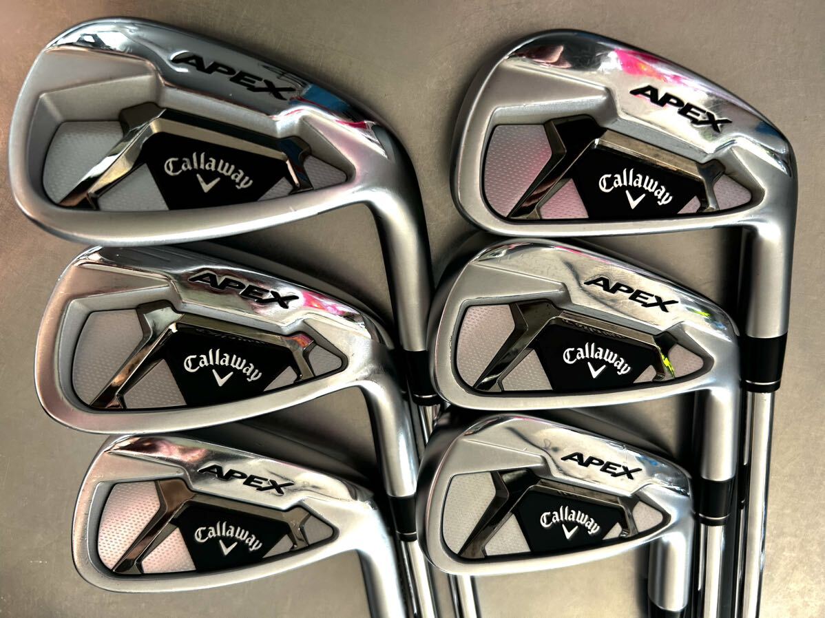 【やや傷や汚れあり】★人気モデル！ キャロウェイ 2021 APEXアイアン 5番～Pwの6本セット N.S.PRO MODUS3 TOUR 105(S)装着 ちょうど良い飛び系軟鉄鍛造！★の ...