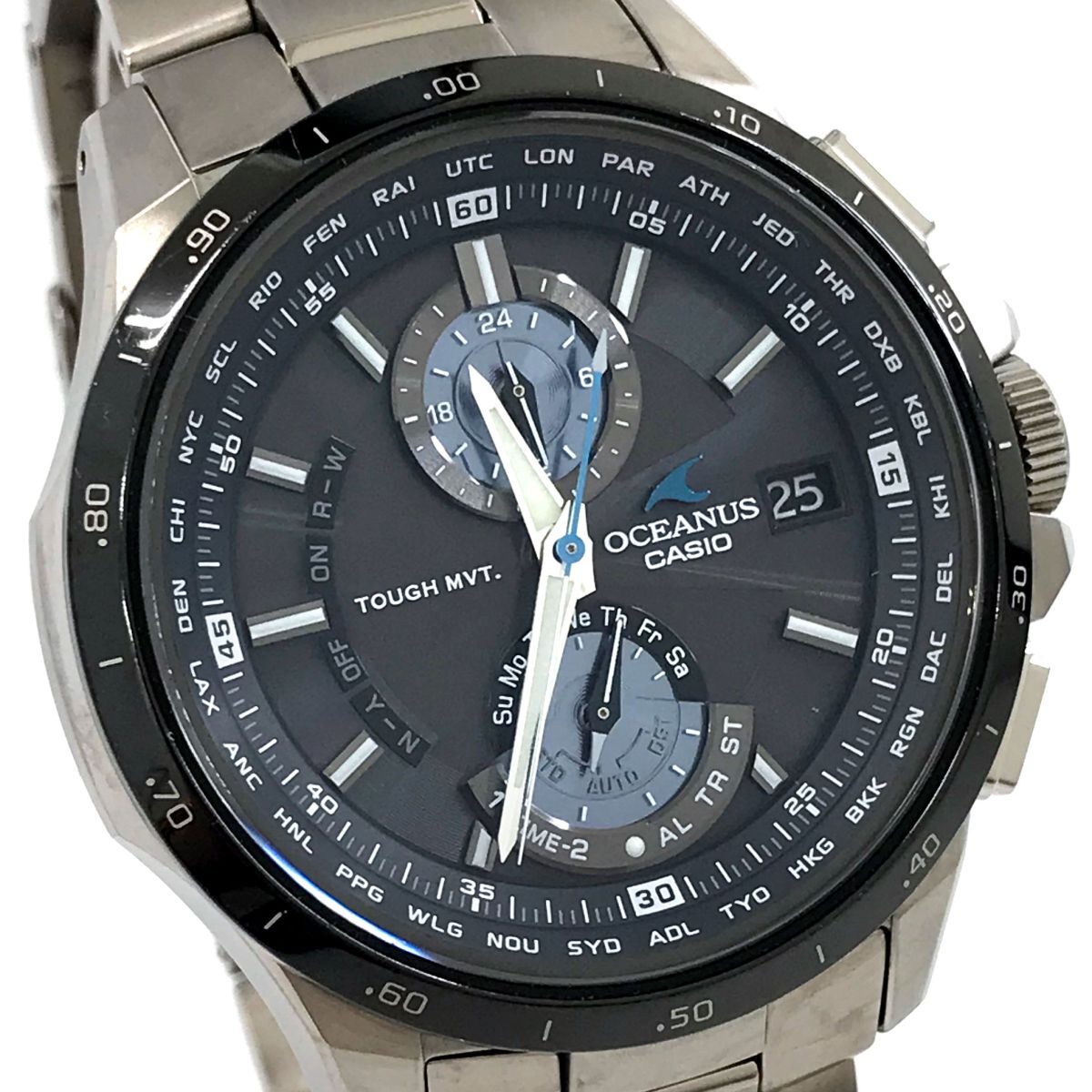 【未使用】新品 2024年購入 CASIO カシオ OCEANUS オシアナス 腕時計 OCW-T2600-2A3 電波ソーラー タフソーラー マルチバンド6 チタン カレンダーの落札情報詳細 ...
