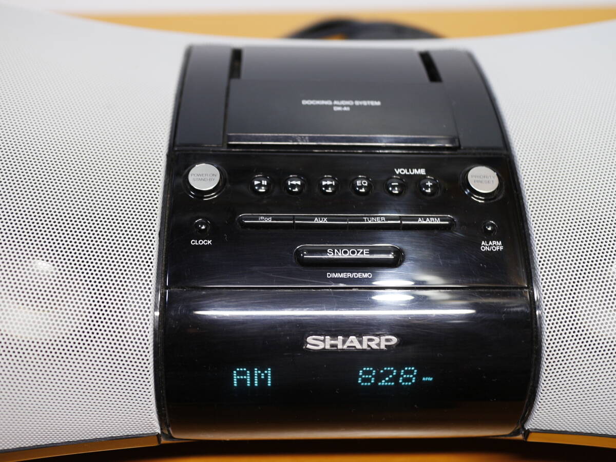 【やや傷や汚れあり】シャープ SHARP ドッキング オーディオ システム DOCKING AUDIO SYSTEM DK-A1-B リモコン ...