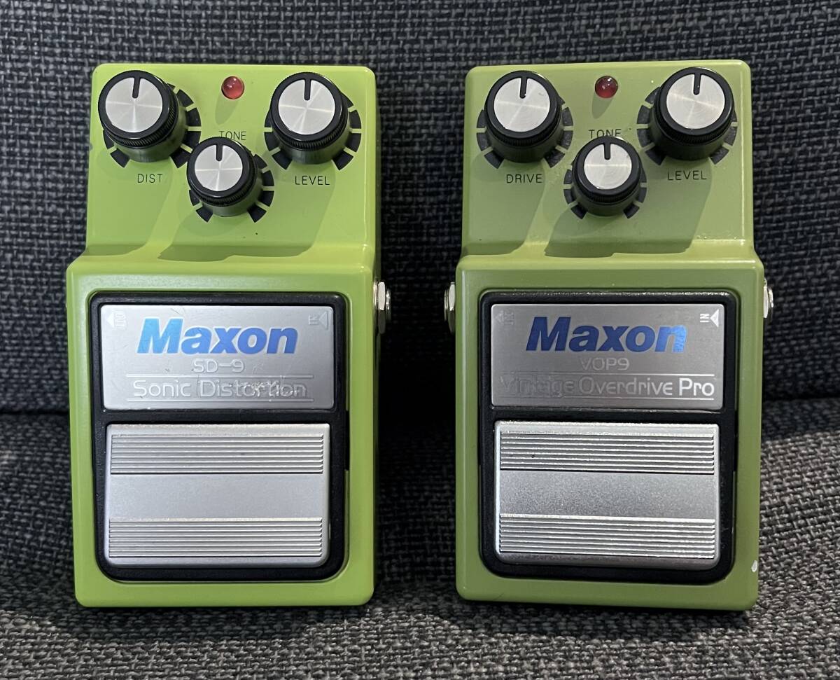 【目立った傷や汚れなし】MAXON SD9 VOP9 SET Sonic Distortion Vintage Overdrive Pro ...
