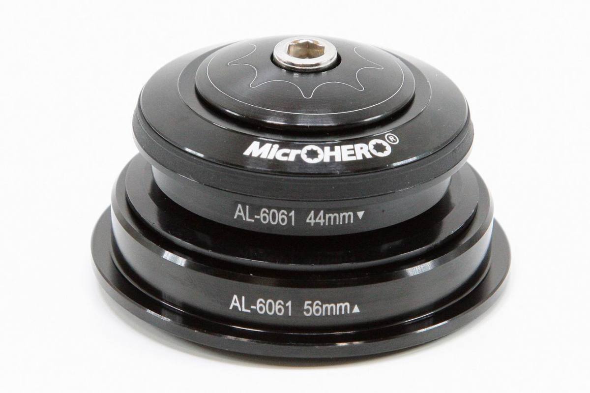 【未使用】【即納】MicrOHERO HS-VP4456 44/56mm 1-1/8上玉 1-1/2下玉 テーパー シールドベアリング 軽量 アルミ合金ハウジング ヘッドセッ 黒の落札情報詳細 ...