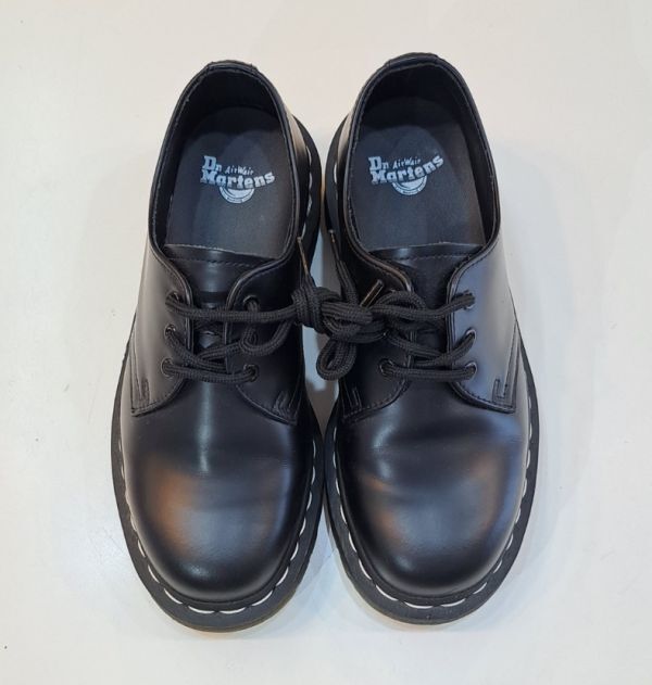 【未使用に近い】7096 Dr.Martens ドクターマーチン 1461 ホワイトステッチ 3ホールシューズ APAC限定 ブラック UK3(22.0cm) 箱付きの落札情報詳細 ...