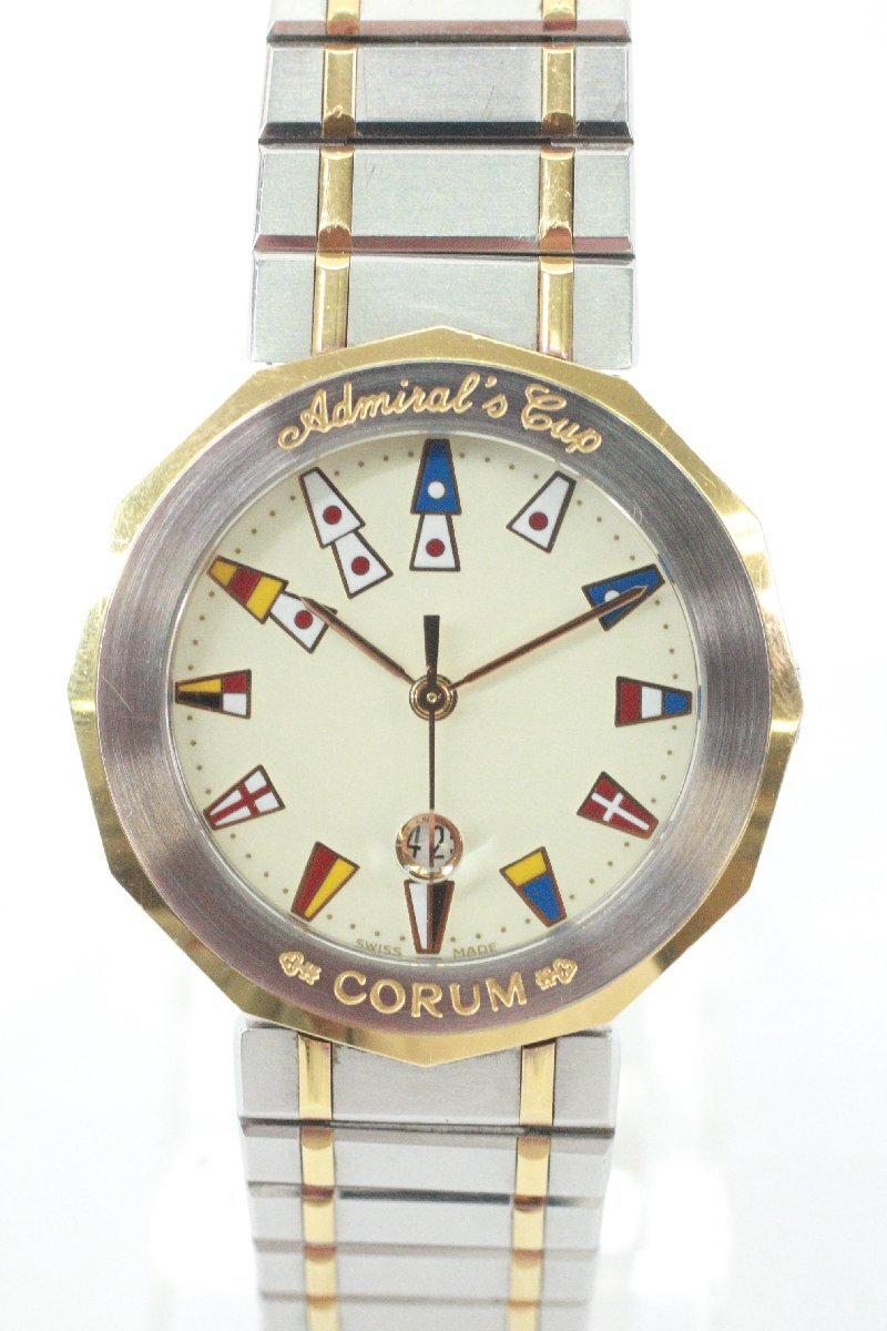 【傷や汚れあり】CORUM コルム アドミラルズカップ 99.810.21 V52 クォーツ デイト メンズ 腕時計 9309-HAの落札情報詳細 - Yahoo!オークション落札価格検索 ...