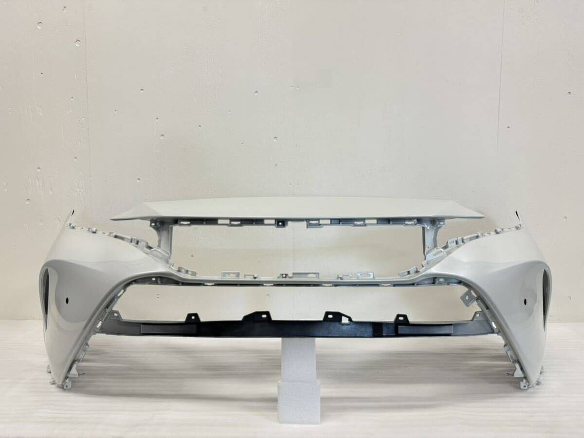 【傷や汚れあり】6S10 【凹なし】 ハリアー MXUA80 純正 フロントバンパー 52119-48830 52119-48831 パール ...