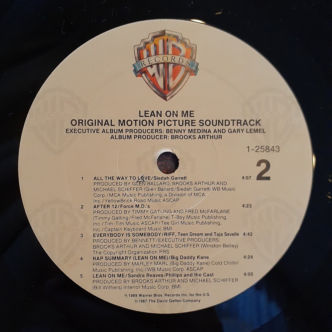 【やや傷や汚れあり】LEAN ON ME / ORIGINAL MOTION PICTURE SOUNDTRACK /GUNS N ...
