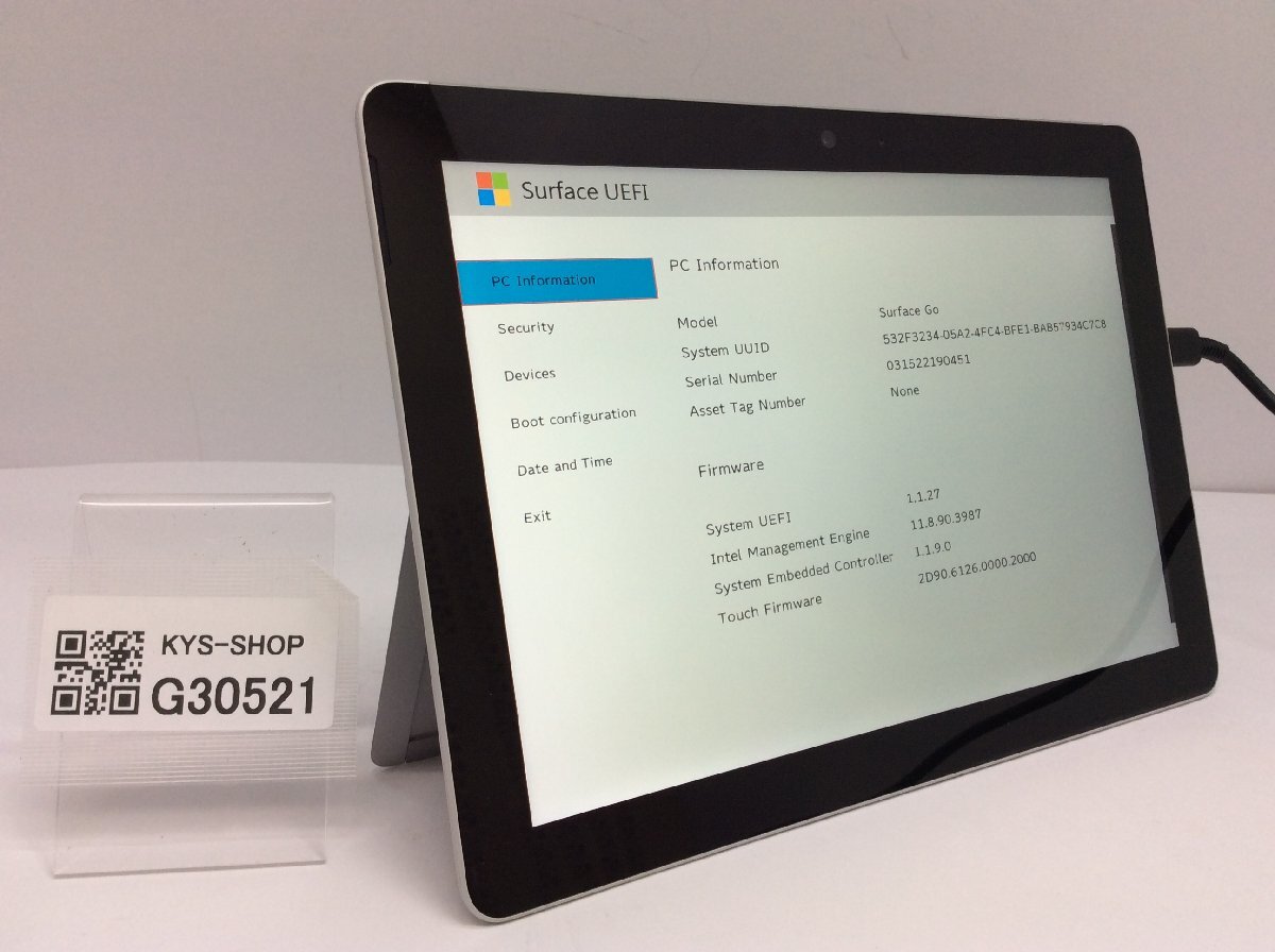 【傷や汚れあり】ジャンク/ Microsoft Surface Go Intel Pentium 4415Y メモリ8.19GB NVME128.03GB 【G30521】の落札情報詳細 ...
