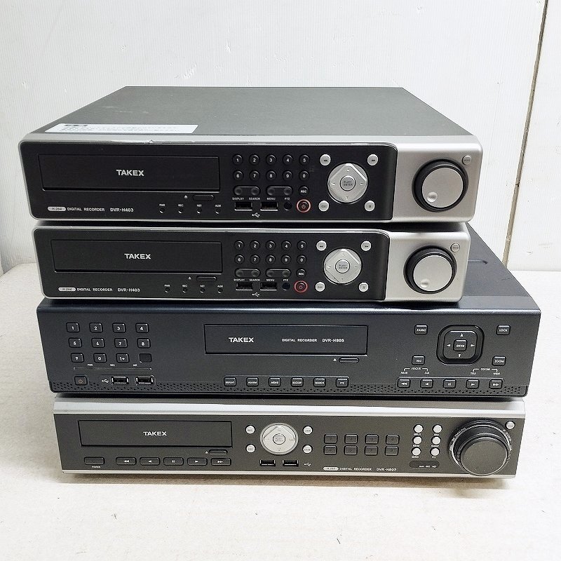 【傷や汚れあり】TAKEX デジタルレコーダー DVR-H403 DVR-H803 DVR-H805 HDDなし 計4台セット ジャンクの落札情報詳細 - Yahoo!オークション落札価格検索 ...