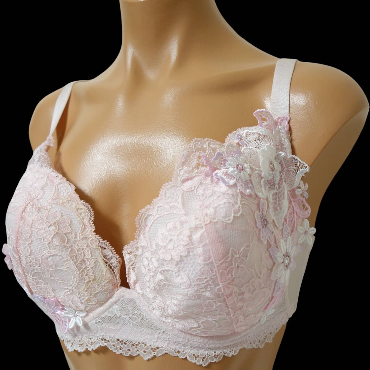 【目立った傷や汚れなし】514 （美品）ワコールWacoal サルート フラワーレース刺繍 ワイヤー補正ブラ/G75 バスト100 【送料300円】の落札情報詳細 - Yahoo!オークション ...