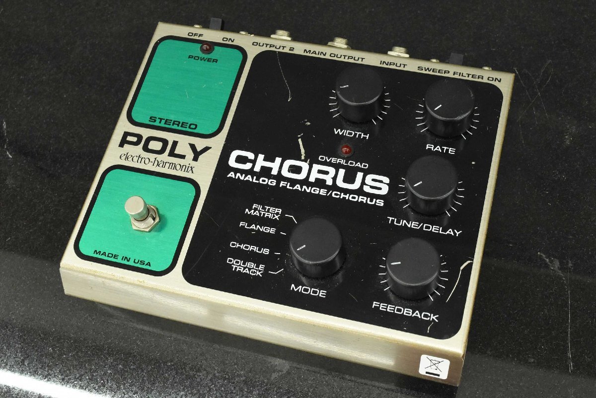 【傷や汚れあり】F☆electro-harmonix エレクトロハーモニックス POLY CHORUS エフェクター ☆現状品☆の落札情報詳細 ...