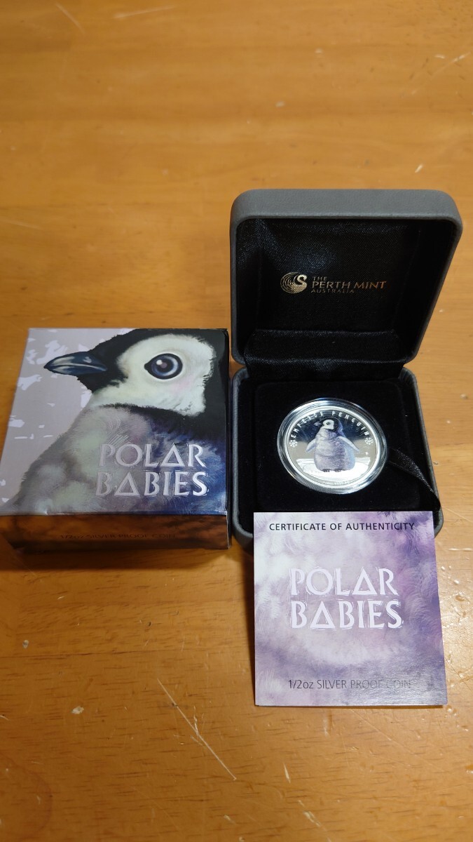 【目立った傷や汚れなし】オーストラリア PERTH MINT POLAR BABIES 50セント銀貨 シルバーコイン 15.553gの落札 ...