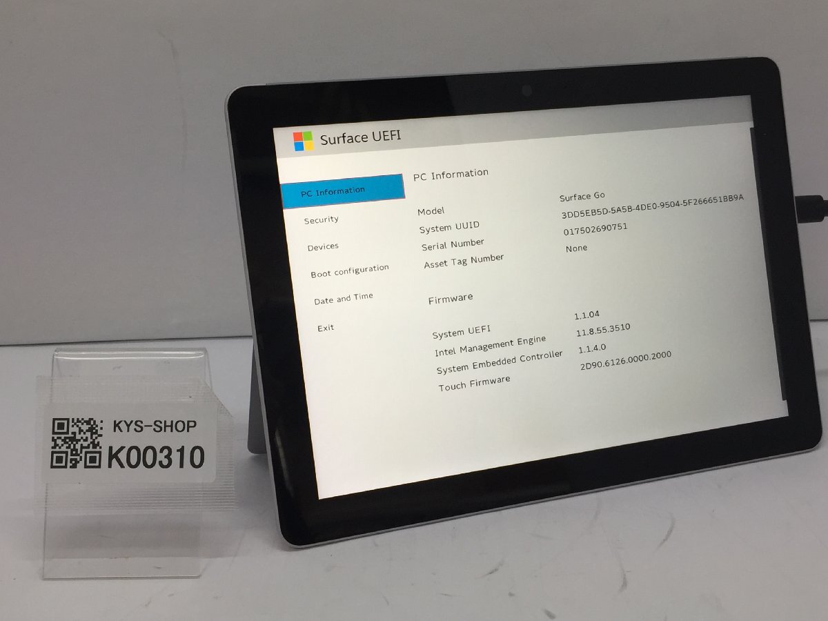 【傷や汚れあり】ジャンク/ Microsoft Surface Go Intel Pentium 4415Y メモリ8.19GB NVME128.03GB 【K00310】の落札情報詳細 ...