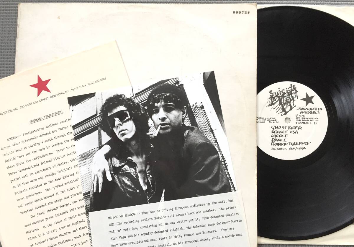 【やや傷や汚れあり】SUICIDE '78 RED STAR PROMO ONLY LIVE LP オリジナル盤＋PROMO KIT ...