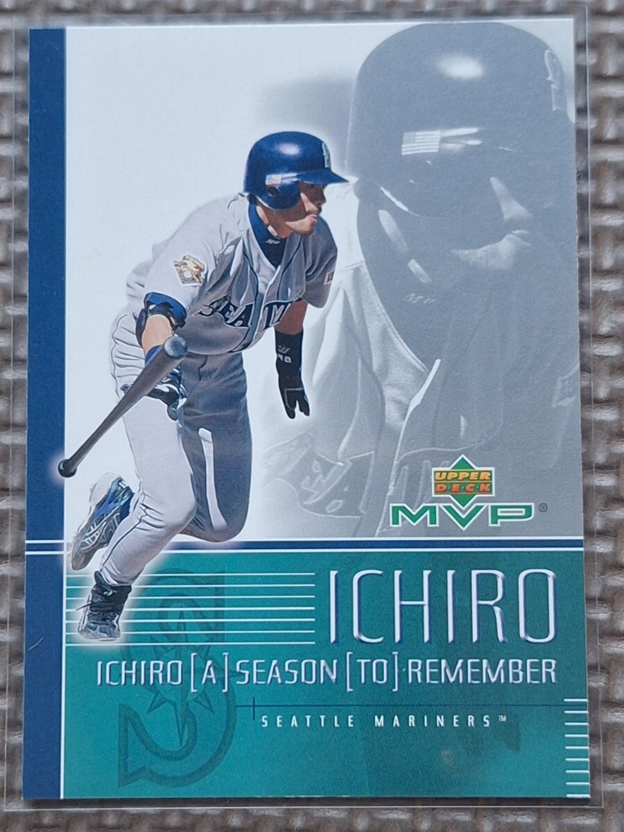 【未使用に近い】2002 Upper Deck MVP #I10 ICHIRO SUZUKI A Season To Remember Seattle Mariners Orix ...