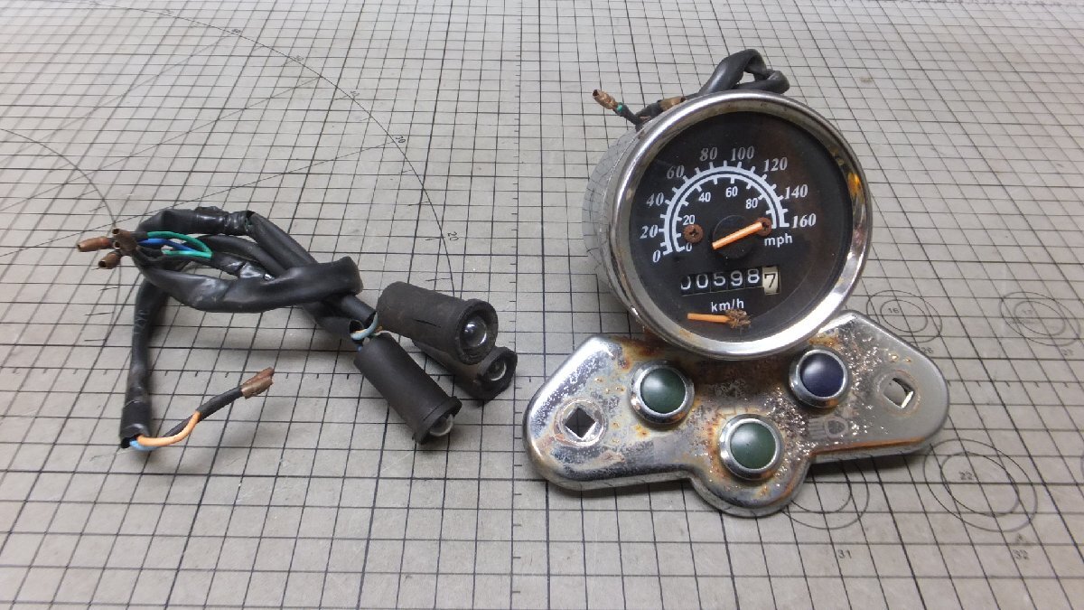 【傷や汚れあり】RX ヘイスト250 L4YPCAN0 メーターユニット スピード インジケーター 598km 検 クリーブランド CCW ...