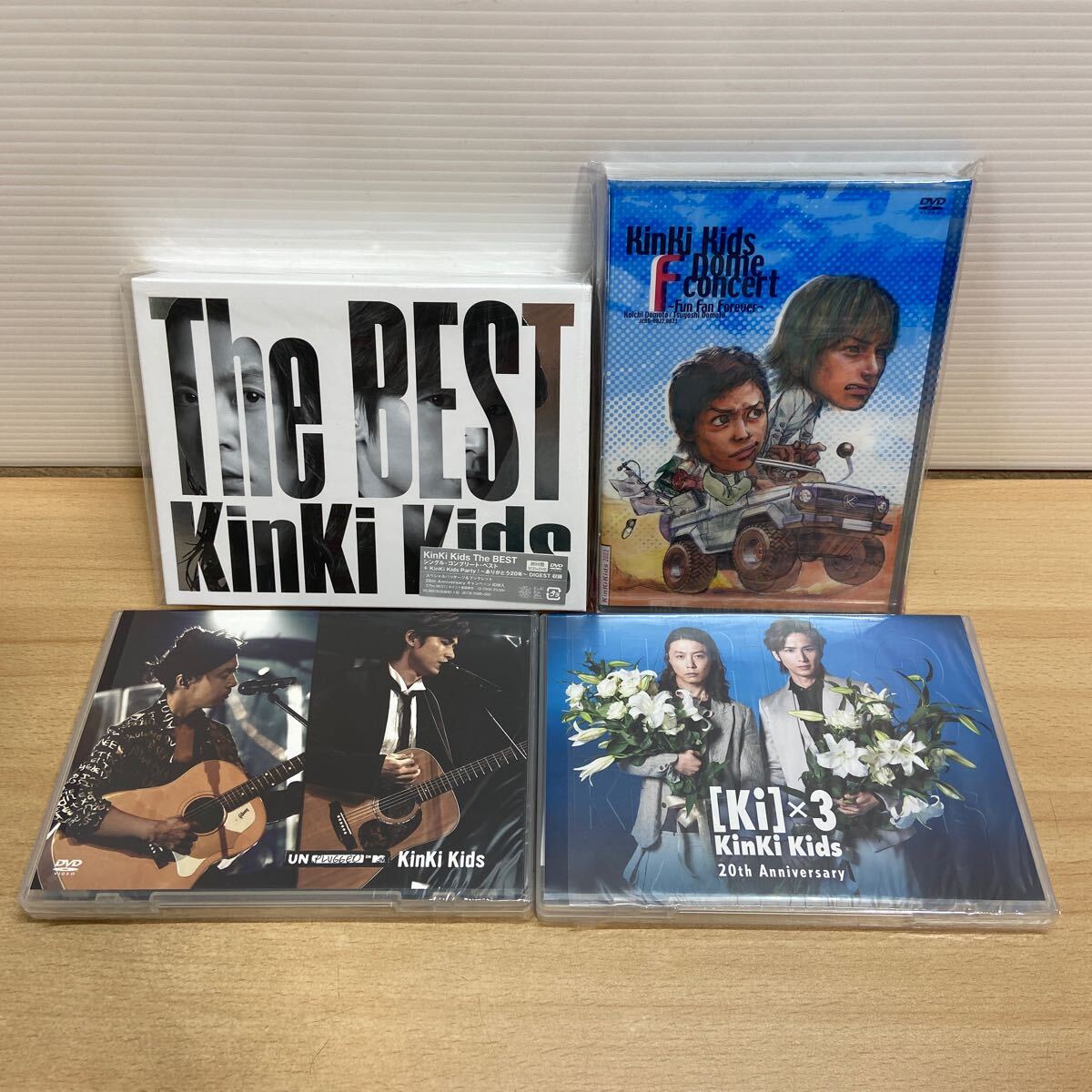 【目立った傷や汚れなし】KinKi Kids DVD CD THE BEST 初回限定盤/Dome F concert ~Fun Fan Forever/MTV Unplugged/20周年 ...
