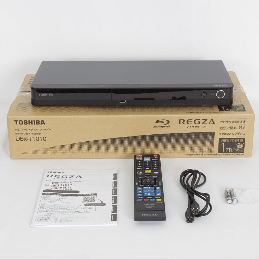 【目立った傷や汚れなし】【美品】東芝 REGZAブルーレイ DBR-T1010 トリプルチューナー 1TB レグザ TOSHIBA ブルーレイレコーダー 本体の落札情報詳細 - Yahoo ...