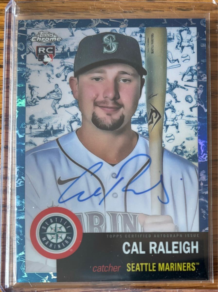 【未使用に近い】2022 Topps chrome plutonium baseball MLB Cal Raleigh キャル・ラリー ...